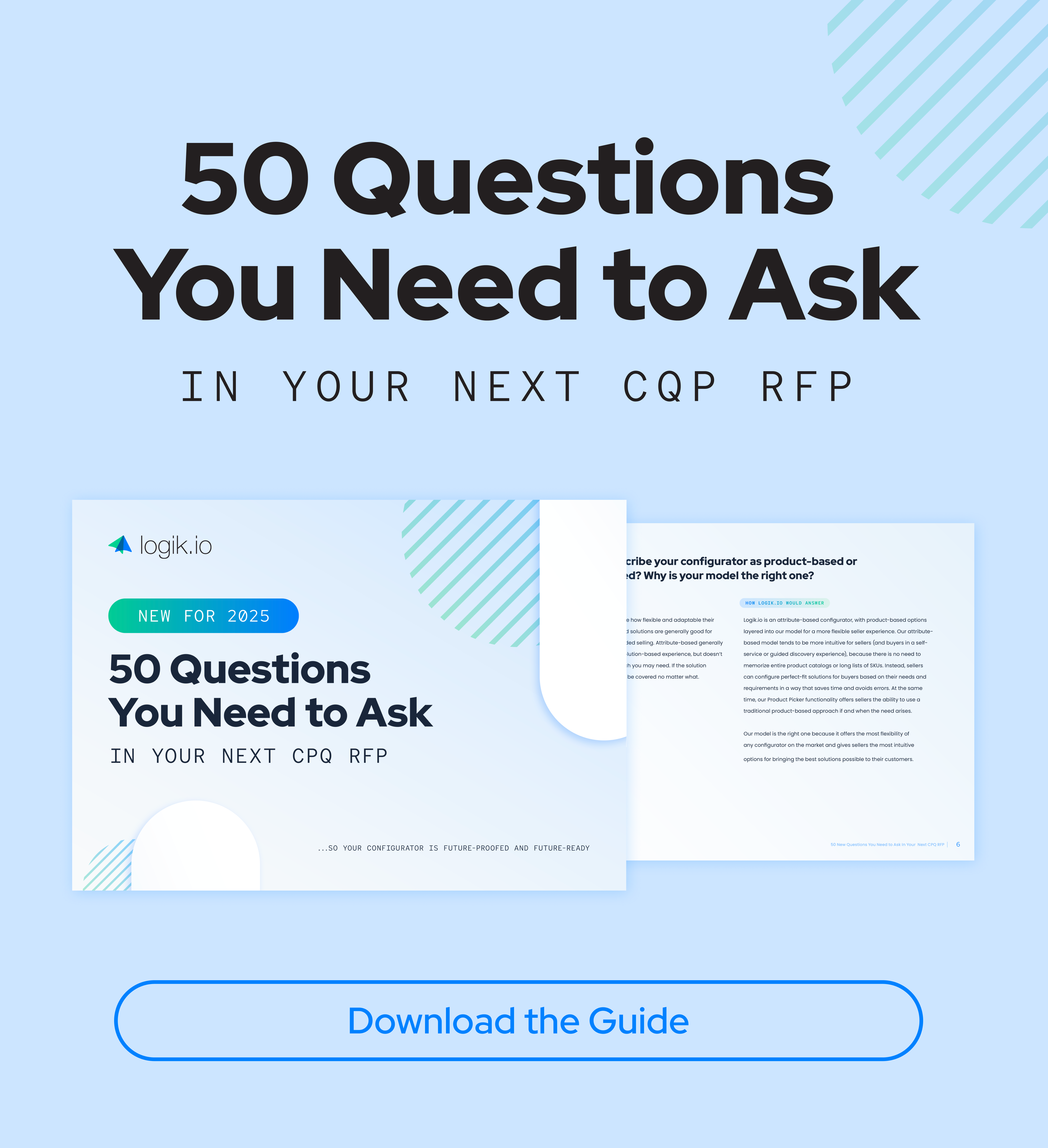 50 Essential Questions for Your Next CPQ RFP | Logik.io Guide